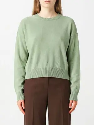 TWINSET Cashmere And Silk Crewneck Sweater With Dropped Shoulders