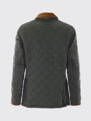 Barbour Short Quilted Waterproof Cotton Jacket With A Velvet Collar - Green