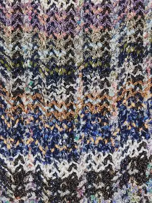 Missoni Striped Wool Blend Knit Mini Skirt With A Slim Fit