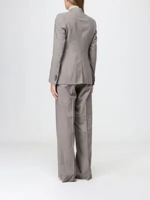 Tagliatore Pinstriped Double-breasted Two-piece Wool Suit