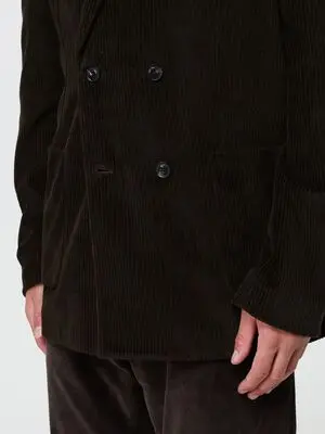 CIRCOLO 1901 Double-breasted Cotton Velvet Blazer With Patch Pockets