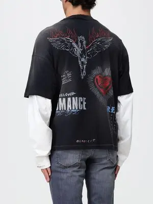 REPRESENT Relaxed Fit Long-sleeved Cotton T-shirt With Graphic Print