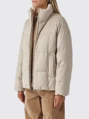 Max Mara Divina Reversible Cashmere Puffer Jacket With High Neck - Beige