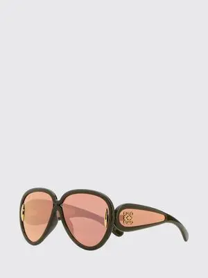 Loewe Bicolour Acetate Aviator Sunglasses With Monogram Green