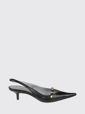 Balenciaga Midnight Studded Nappa Low-heel Slingback Pumps - Black
