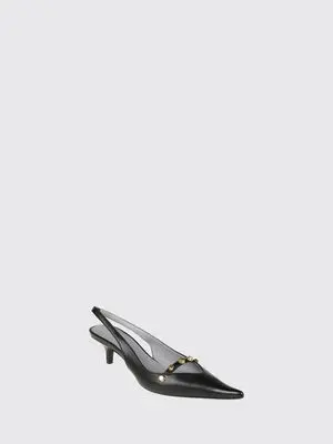 Balenciaga Midnight Studded Nappa Low-heel Slingback Pumps - Black