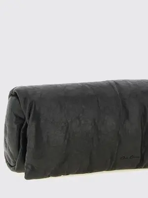 Rick Owens Rectangular Lambskin Leather Flap Clutch