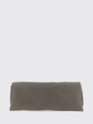 Rick Owens Rectangular Smooth Calfskin Leather Flap Clutch