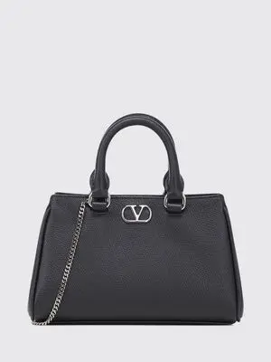 Valentino Garavani Vlogo Signature Grained Calfskin Leather Handbag