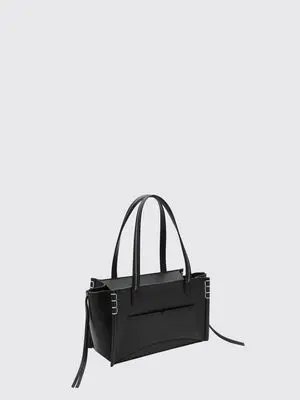 JW Anderson Contrast-stitching Full-grain Calfskin Shoulder Bag