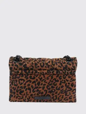 Kurt Geiger Kensington Animalier Quilted Suede Mini Bag
