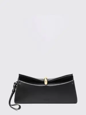 Jacquemus Valérie Clutch In Smooth Calfskin With Wrist Strap And Logo