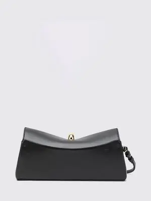 Jacquemus Valérie Clutch In Smooth Calfskin With Wrist Strap And Logo