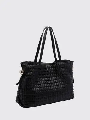Liu Jo Synthetic Leather Shoulder Bag With Double Handle And Magnetic Closure - Black