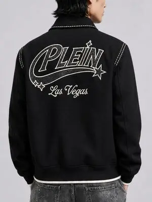 Philipp Plein Coster Monogram Shirt Jacket In Wool And Cashmere