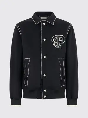Philipp Plein Coster Monogram Shirt Jacket In Wool And Cashmere