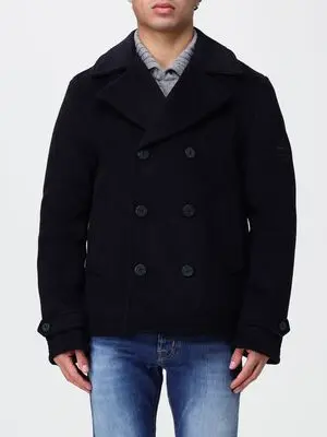 MURPHY&NYE Double-breasted Wool Peacoat With Lapels And Cuff Straps