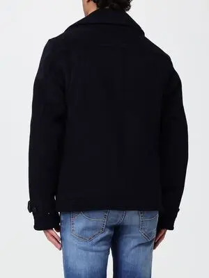 MURPHY&NYE Double-breasted Wool Peacoat With Lapels And Cuff Straps