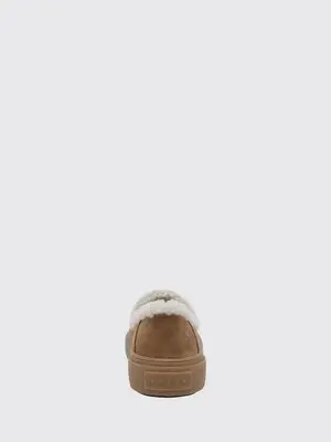 Hogan Crosswind Suede And Shearling Slip-on Trainers With Logo