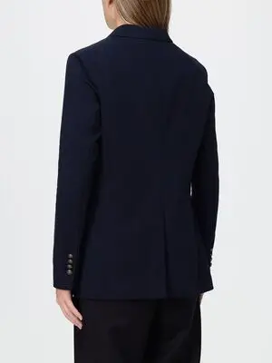 CIRCOLO 1901 Double-breasted Cotton Blazer With Metallic Buttons