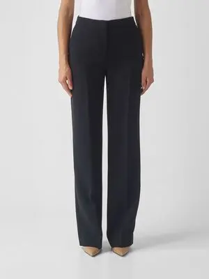 TWINSET High-waisted Straight Trousers In A Tailored Crêpe Design