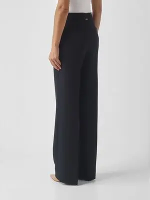 TWINSET High-waisted Straight Trousers In A Tailored Crêpe Design