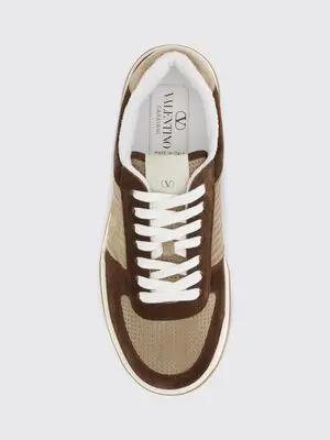 Valentino Garavani Calfskin Leather Low-top Sneakers With Vlogo Signature