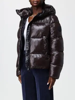 SAVE THE DUCK Biddy Puffer Jacket With Hood, High Neck And Thermoplume® Padding - Dark