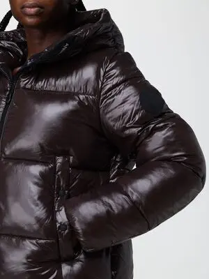SAVE THE DUCK Biddy Puffer Jacket With Hood, High Neck And Thermoplume® Padding - Dark