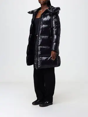 SAVE THE DUCK Isabel Long Polyester Puffer Coat With Hood And Thermoplume® Padding