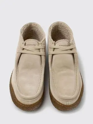 Camper Flat Ankle Boot - Beige