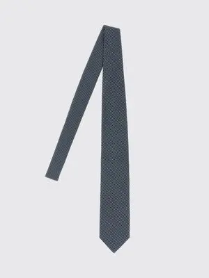 Brioni Silk Tie With A Geometric And Abstract Pattern - Blue