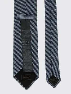 Brioni Silk Tie With A Geometric And Abstract Pattern