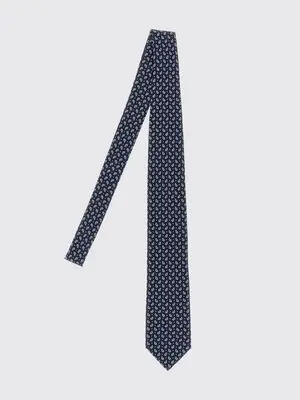 Brioni Pure Silk Tie With A Paisley And Abstract Pattern - Blue