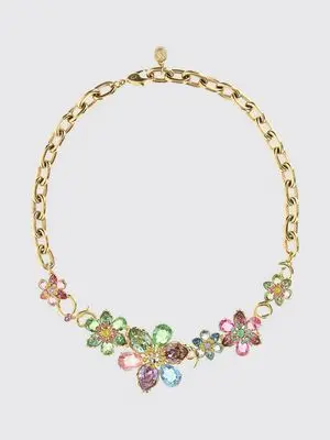 SWAROVSKI Idyllia Floral Choker Necklace In 18k Gold-plated Metal
