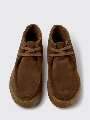 Camper Flat Ankle Boot - Brown