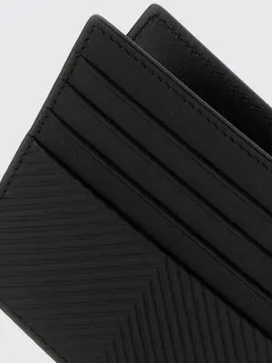 Loewe Leather Card Holder In Calfskin With A Chevron Pattern And Logo