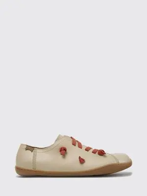 Camper Twins Leather Slip-on Sneakers With Elasticated Laces