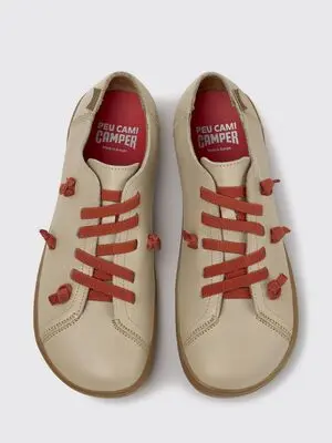 Camper Twins Leather Slip-on Sneakers With Elasticated Laces