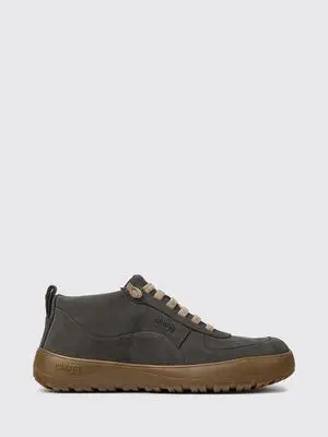 Camper Peu Serra Outdoor Ankle Boots In Nubuck With Vibram Sole - Grey