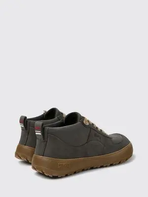 Camper Peu Serra Outdoor Ankle Boots In Nubuck With Vibram Sole - Grey