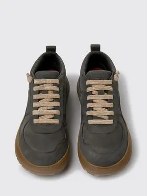 Camper Peu Serra Outdoor Ankle Boots In Nubuck With Vibram Sole - Grey