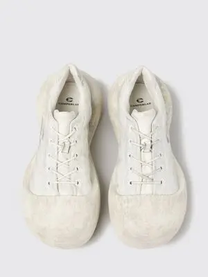 Camper Caramba Low-top Sneakers In Technical Fabric With Embroidered Logo - White