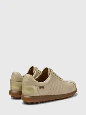 Camper Pelotas Calfskin Leather Trainers With Serrated Rubber Sole