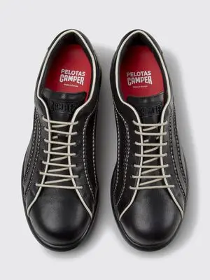Camper Pelotas Low-top Sneakers In Smooth Leather With Contrast Stitching