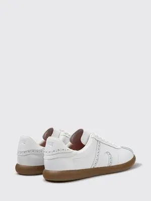Camper Twins Calfskin Leather Trainers With Brogue Detailing And Tonal Logo