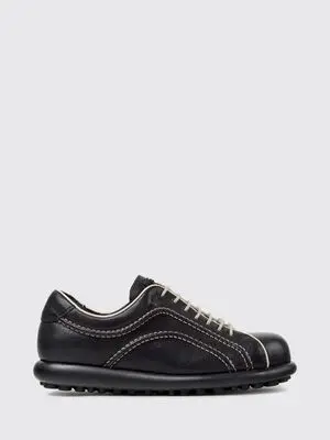 Camper Pelotas Low-top Sneakers In Leather With Contrast Stitching - Black