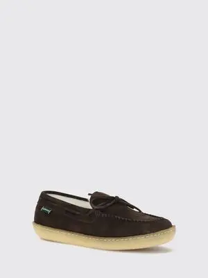 SEBAGO Suede Calfskin Boat Shoes With Laces