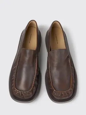 Camper Mil 1978 Loafers In Aged Leather With Raised Apron Toe
