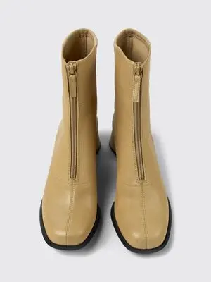 Camper Kiara Bicolour Smooth Leather Ankle Boots With Medium Heel